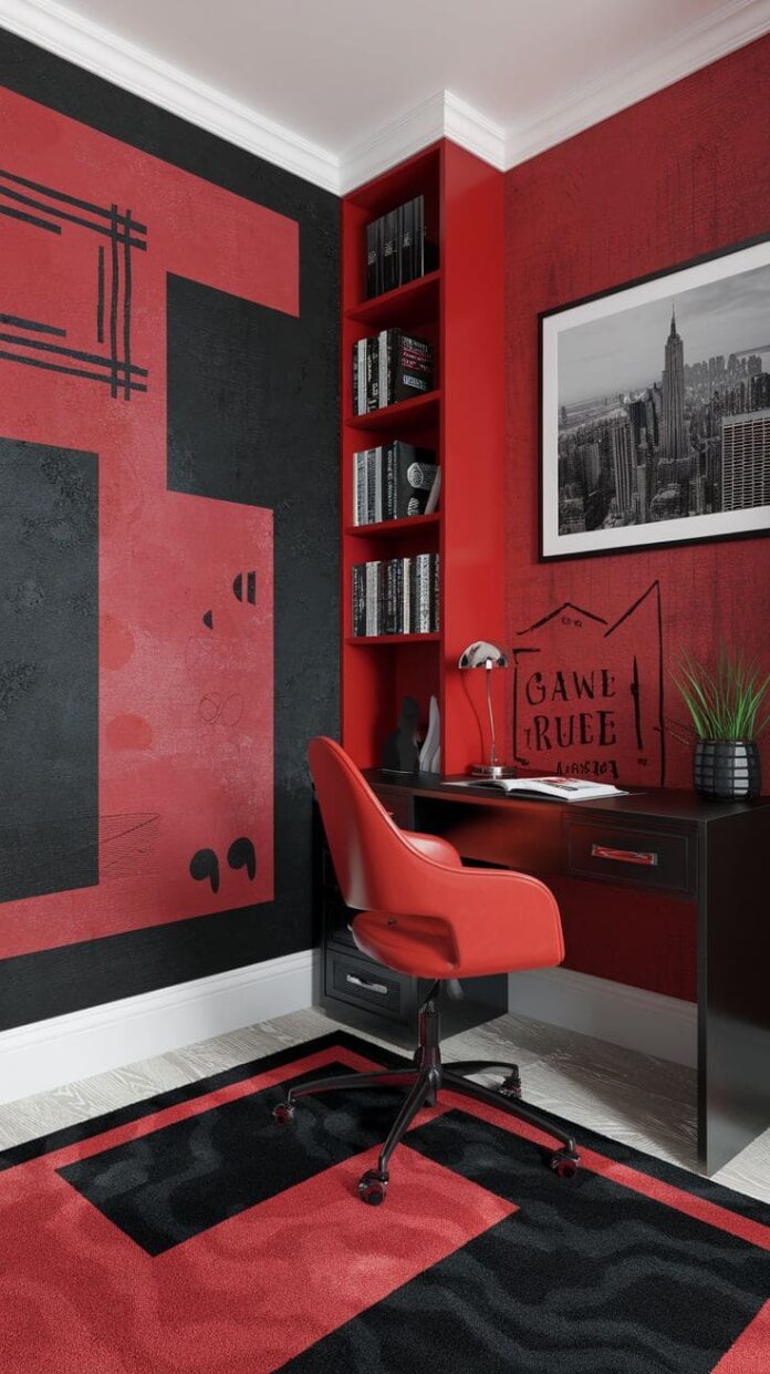 40+ Striking Red and Black Bedroom Ideas to Inspire Your Makeover (2025 ...