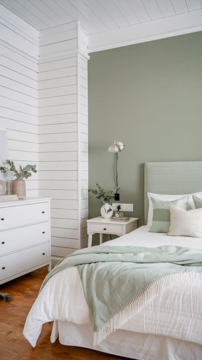 40+ Gorgeous White and Sage Green Bedroom Ideas for Instant Calm (2026 ...