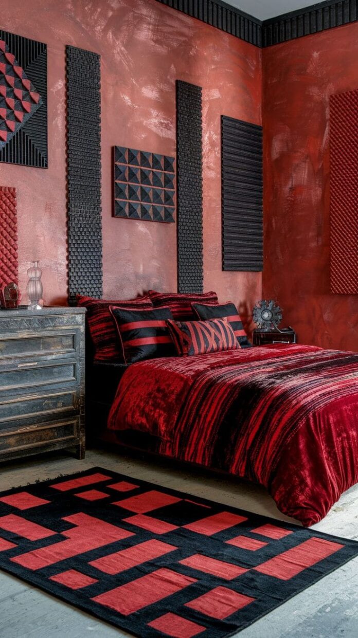 40+ Striking Red and Black Bedroom Ideas to Inspire Your Makeover (2025 ...