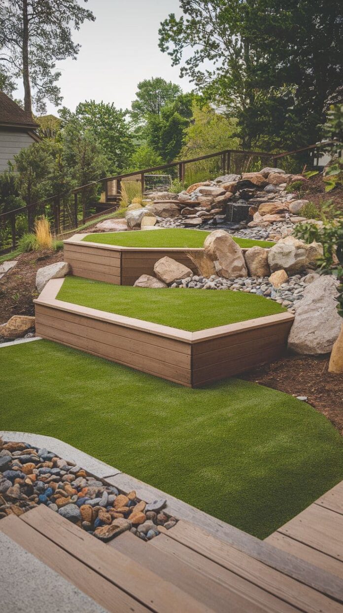 40+ Budget-Friendly Artificial Grass and Rock Landscaping Ideas (2026 ...