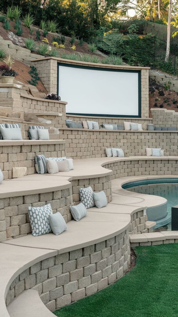 60+ Stunning Sloped Backyard Ideas with Retaining Walls and Pools You ...