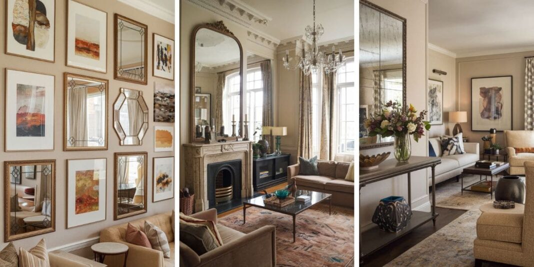 40+ Charming Living Room Mirror Decorating Ideas to Try Today (2025 ...