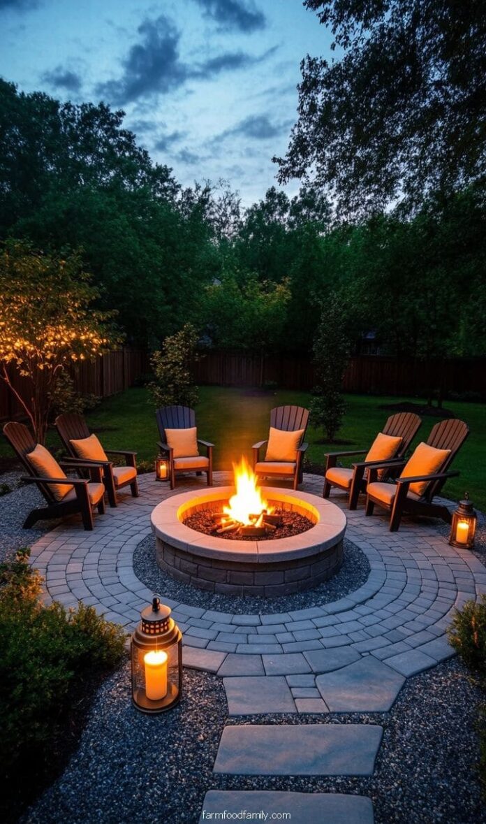 40+ Jaw-Dropping Paver Fire Pit Ideas for Outdoor EntertainingFarmFoodFamily