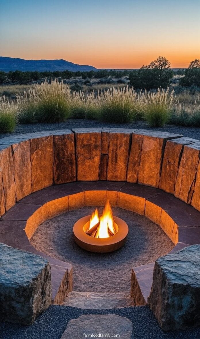 40+ Genius Natural Fire Pit Ideas for Cozy Nights (2026) FarmFoodFamily