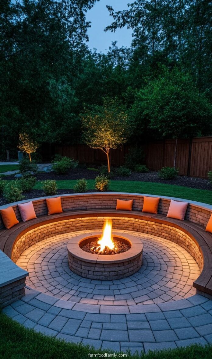 40+ Jaw-Dropping Paver Fire Pit Ideas for Outdoor ...