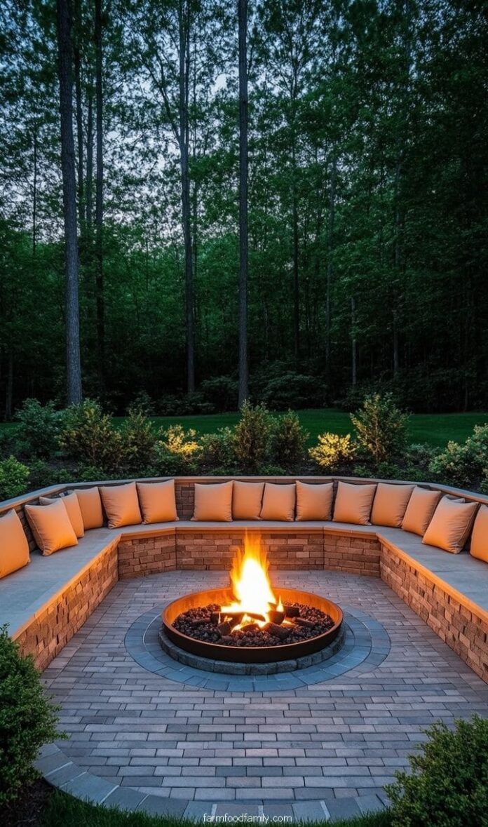 40+ Jaw-Dropping Paver Fire Pit Ideas for Outdoor ...