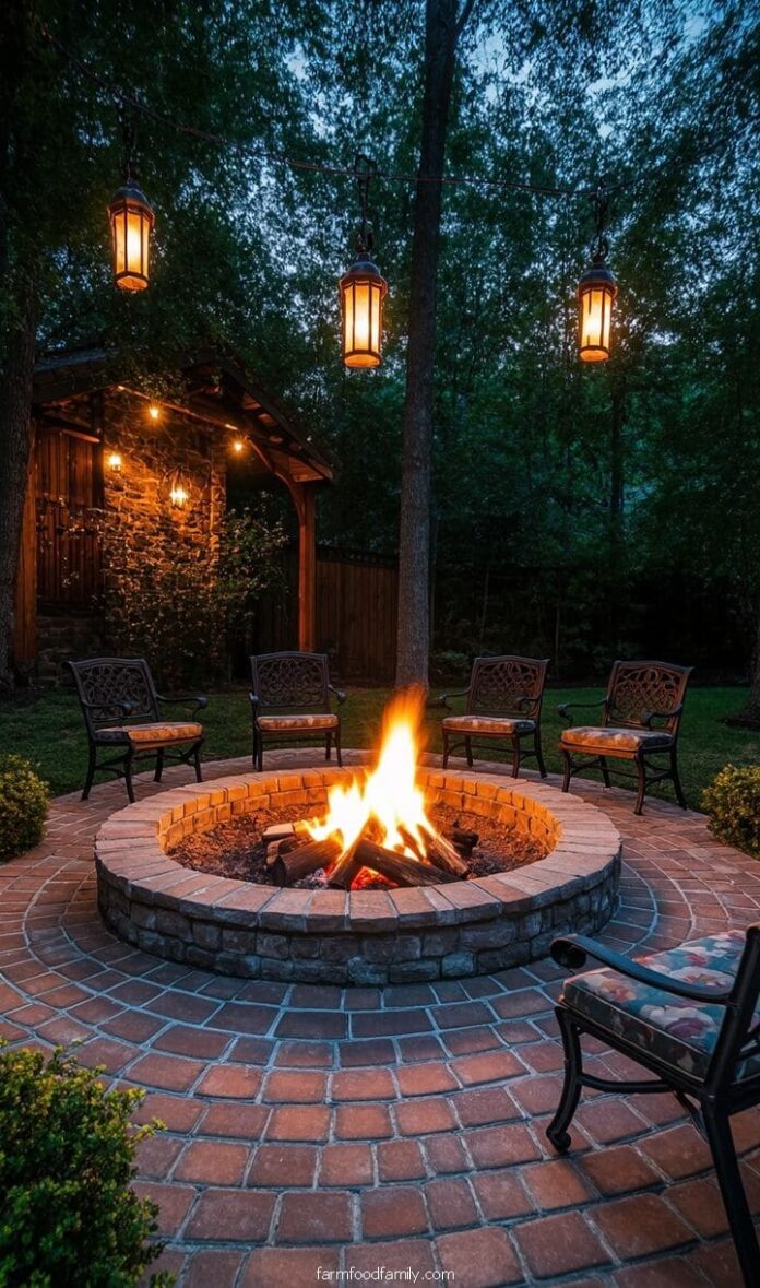 40+ Jaw-Dropping Paver Fire Pit Ideas for Outdoor ...