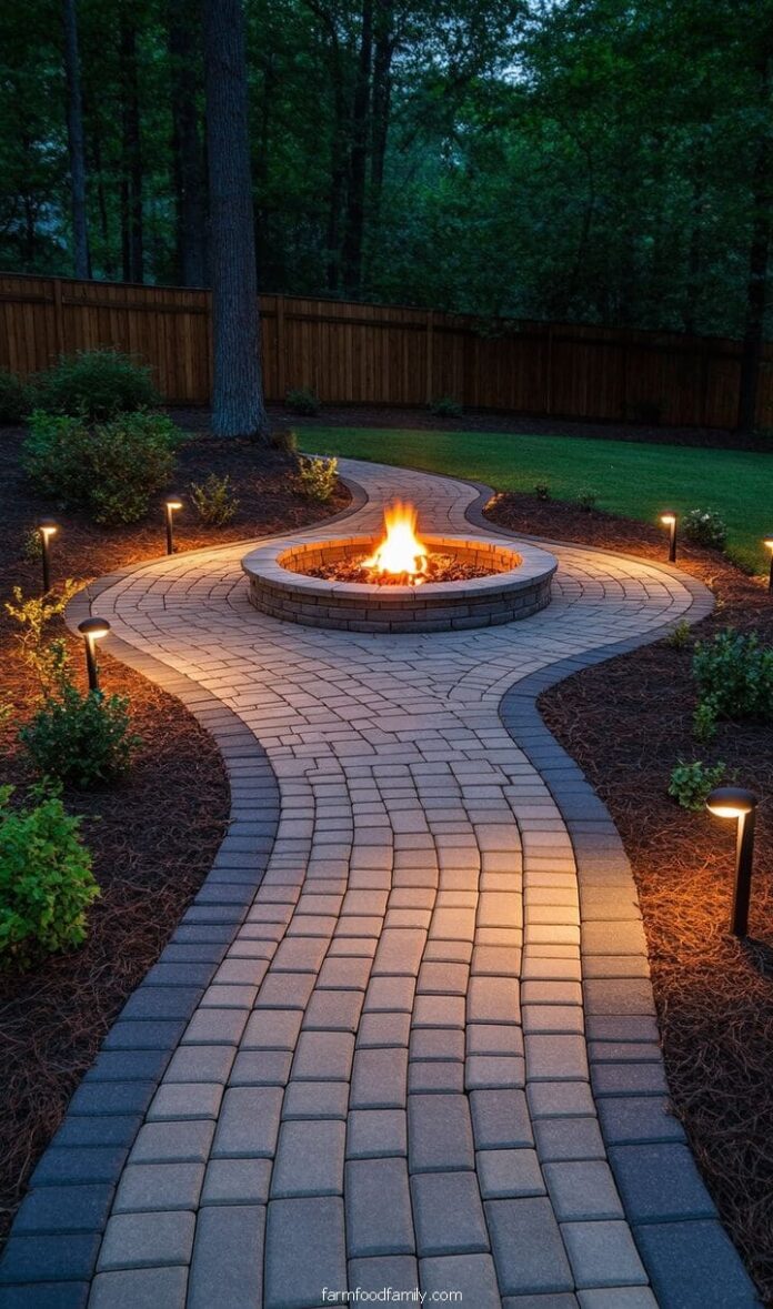 40+ Jaw-Dropping Paver Fire Pit Ideas for Outdoor ...