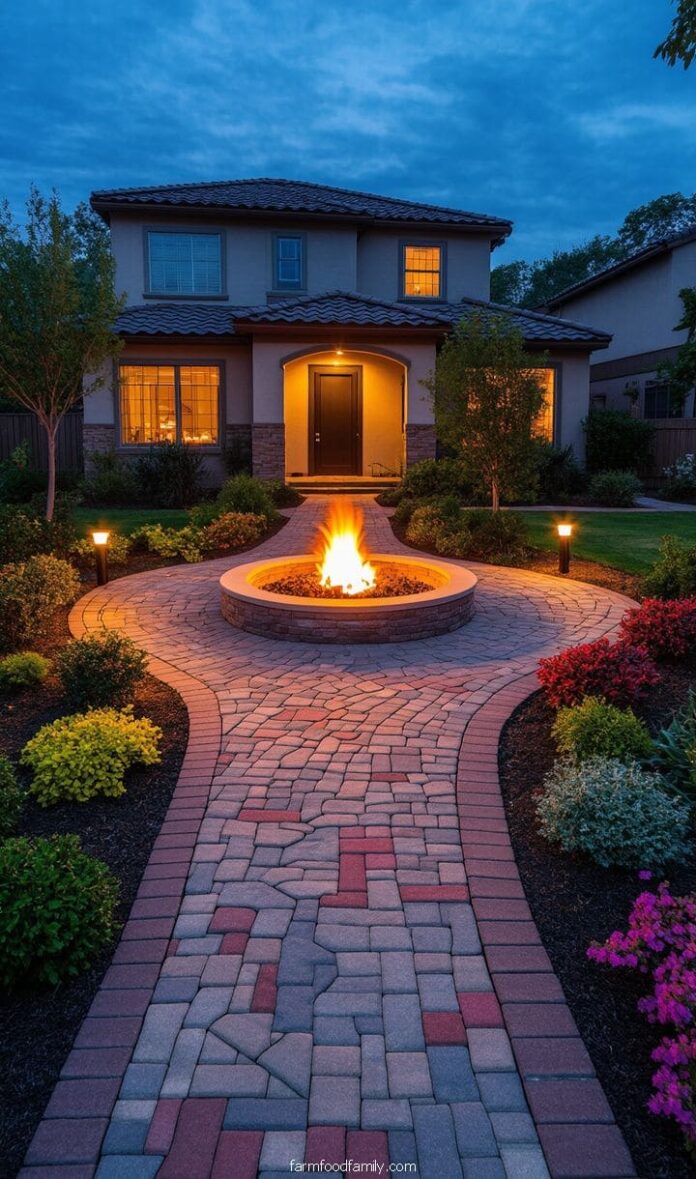 40+ Jaw-Dropping Paver Fire Pit Ideas for Outdoor ...