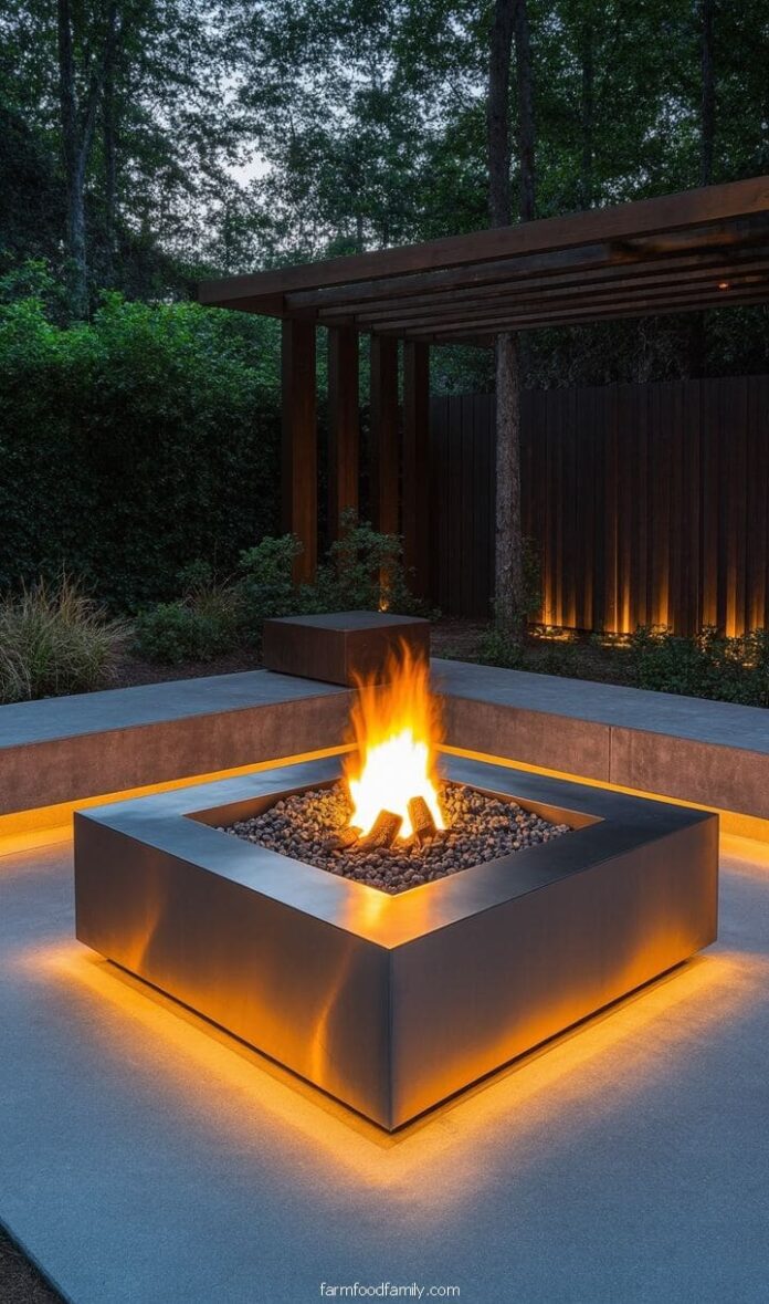 40+ Brilliant Metal Fire Pit Ideas to Make Your Patio Stand Out ...