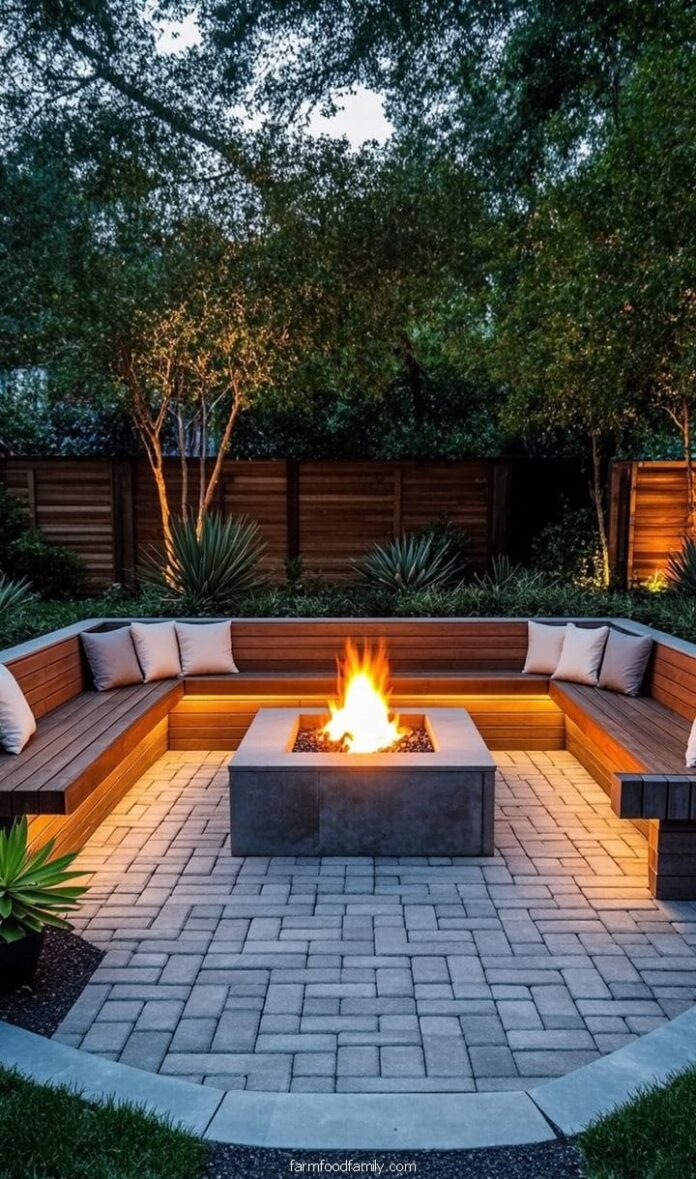 40+ Jaw-Dropping Paver Fire Pit Ideas for Outdoor ...