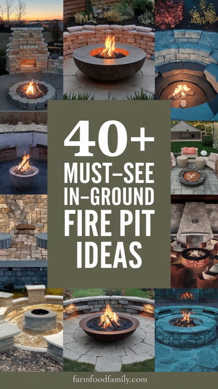 40+ Must-See In-Ground Fire Pit Ideas for Outdoor Bliss (2026 ...