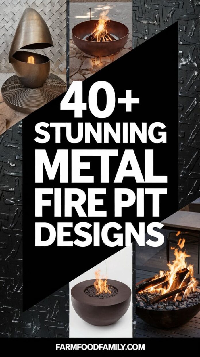 40+ Brilliant Metal Fire Pit Ideas to Make Your Patio Stand Out ...