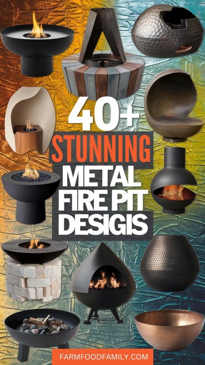 40+ Brilliant Metal Fire Pit Ideas to Make Your Patio Stand Out ...