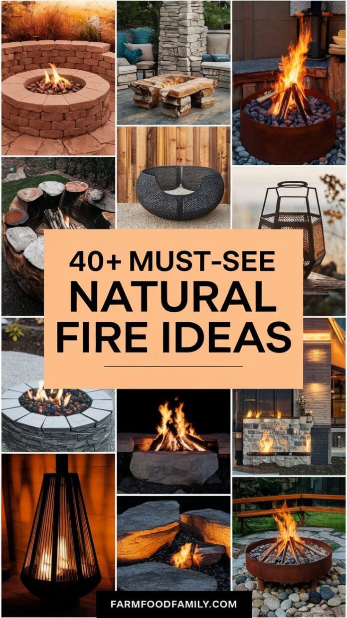 40+ Genius Natural Fire Pit Ideas for Cozy Nights (2026) FarmFoodFamily