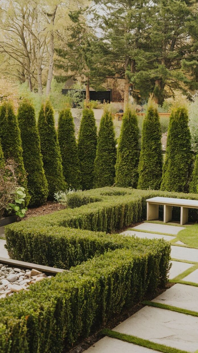 40+ Beautiful Hedge Landscaping Ideas That Add Instant Curb Appeal ...
