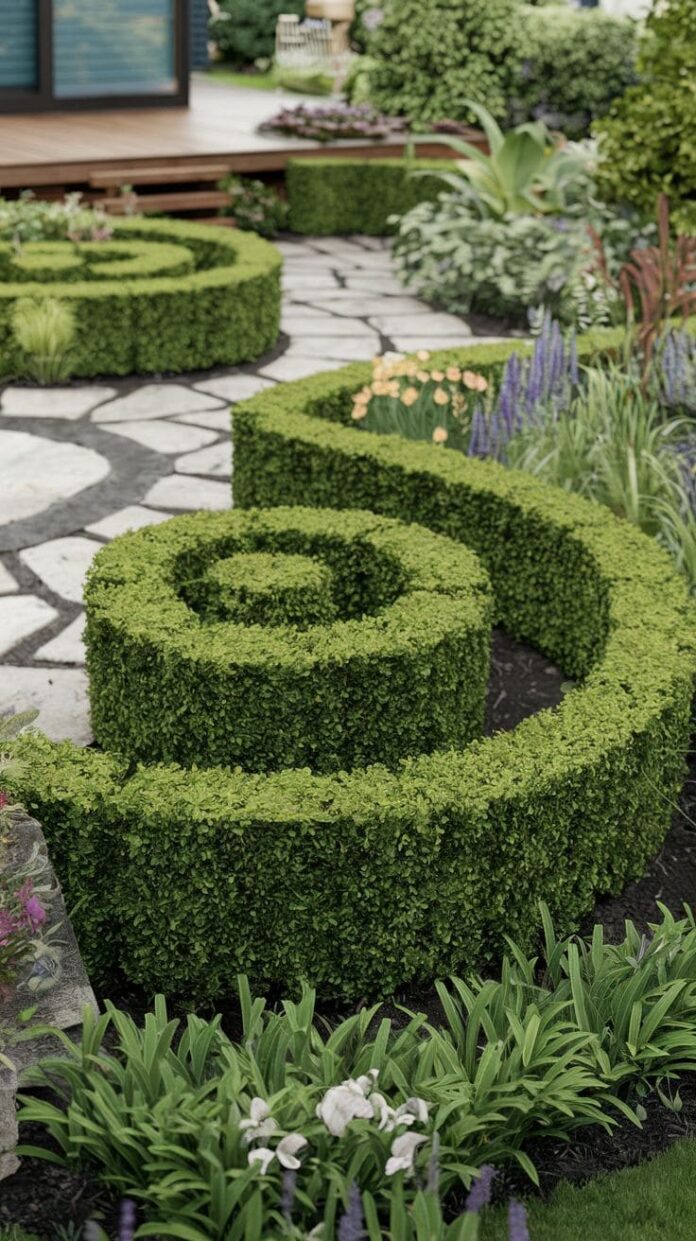 40+ Beautiful Hedge Landscaping Ideas That Add Instant Curb Appeal ...
