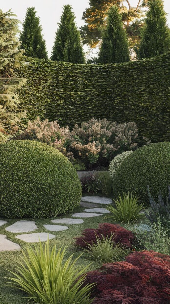 40+ Beautiful Hedge Landscaping Ideas That Add Instant Curb Appeal ...