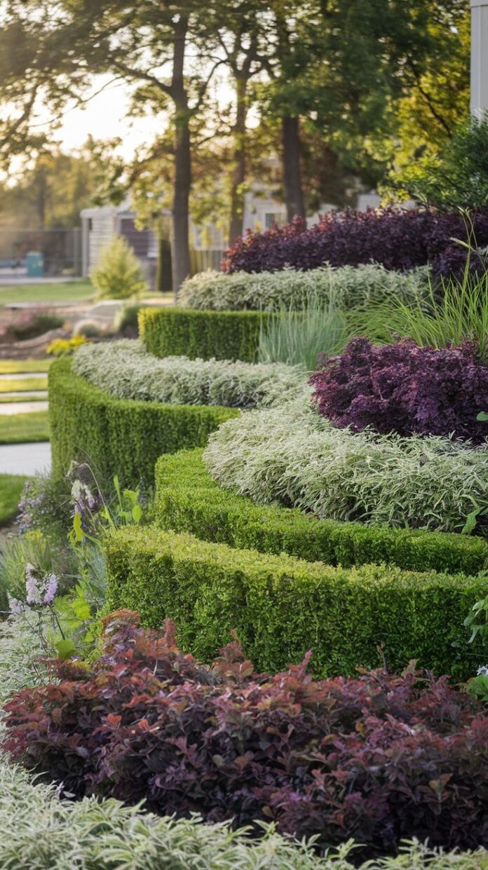 40+ Beautiful Hedge Landscaping Ideas That Add Instant Curb Appeal ...