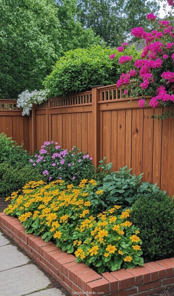 40 Must Try Raised Flower Bed Along Fence Ideas That Will Upgrade Your