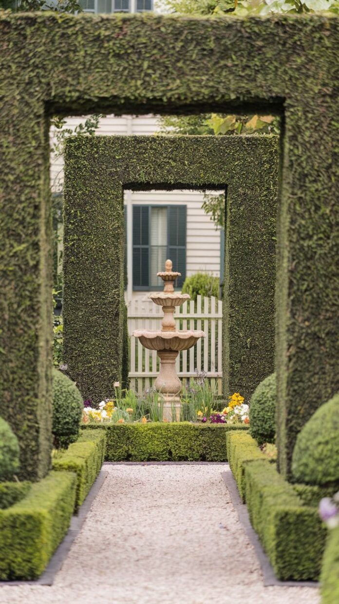 40+ Beautiful Hedge Landscaping Ideas That Add Instant Curb Appeal ...