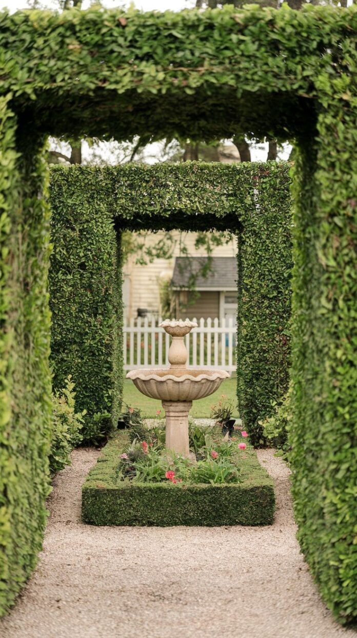 40+ Beautiful Hedge Landscaping Ideas That Add Instant Curb Appeal ...