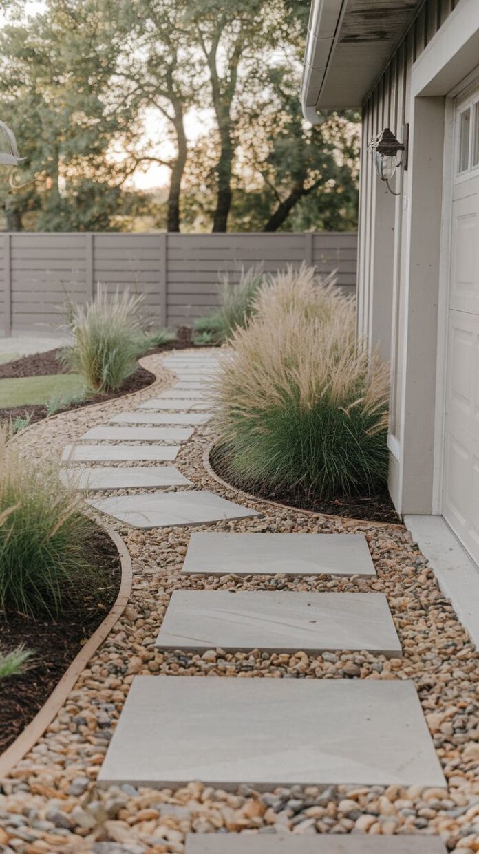 40+ Genius Side Yard Landscaping Ideas That Transform a Boring Garage ...