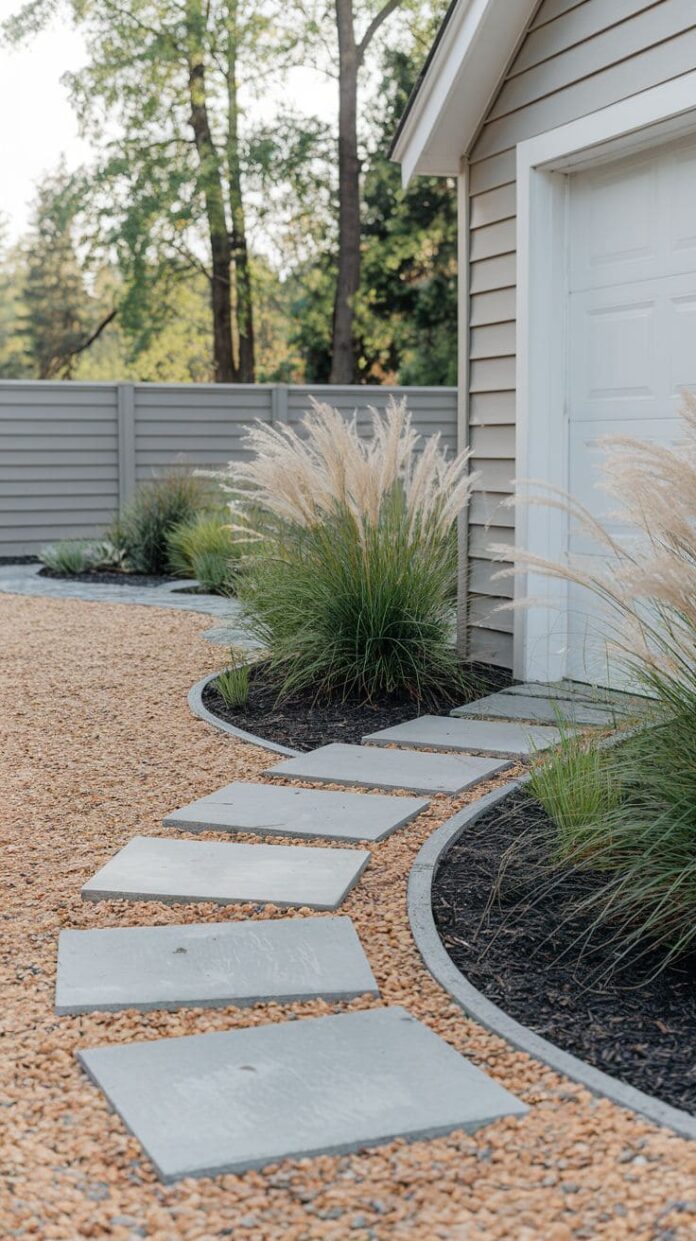 40+ Genius Side Yard Landscaping Ideas That Transform a Boring Garage ...