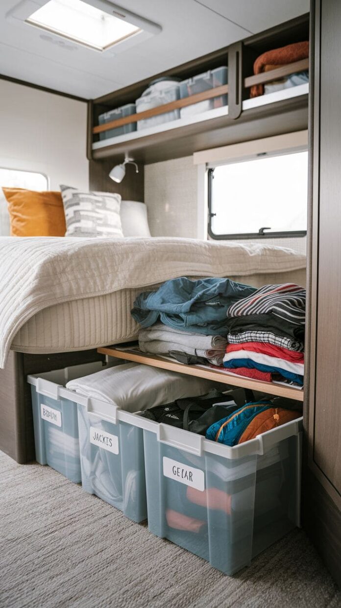 30+ Must-Try Camper Storage Ideas to Maximize Small Spaces (2026 ...