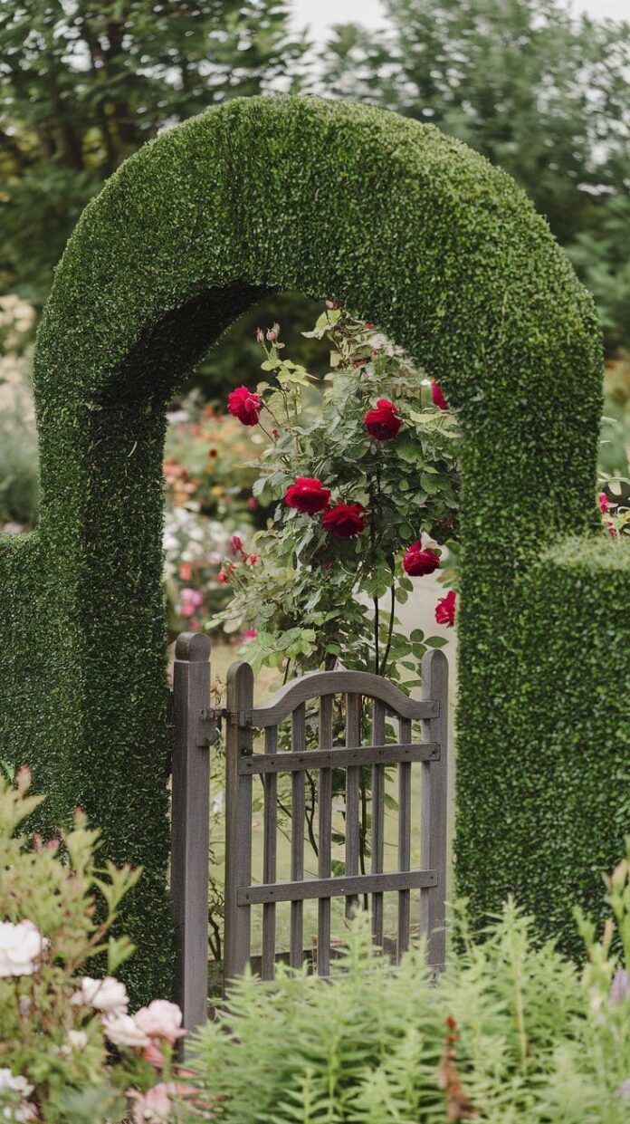 40+ Beautiful Hedge Landscaping Ideas That Add Instant Curb Appeal ...