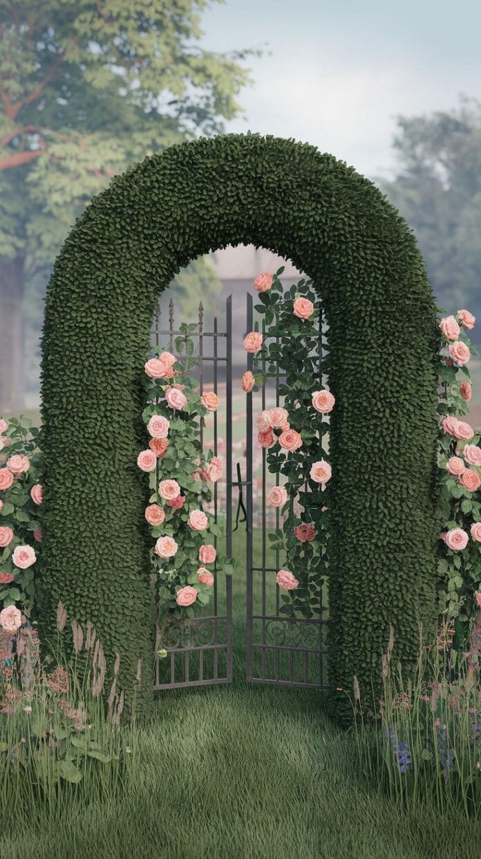 40+ Beautiful Hedge Landscaping Ideas That Add Instant Curb Appeal ...