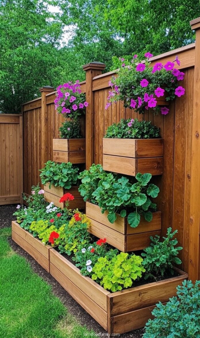 40+ Must-Try Raised Flower Bed Along Fence Ideas That Will Upgrade Your ...