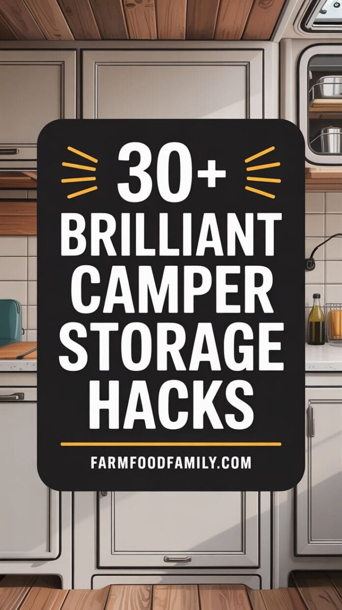 30+ Must-Try Camper Storage Ideas to Maximize Small Spaces (2025 ...