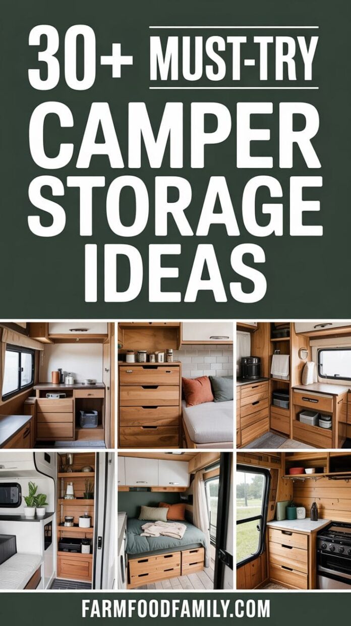 30+ Must-Try Camper Storage Ideas to Maximize Small Spaces (2025 ...