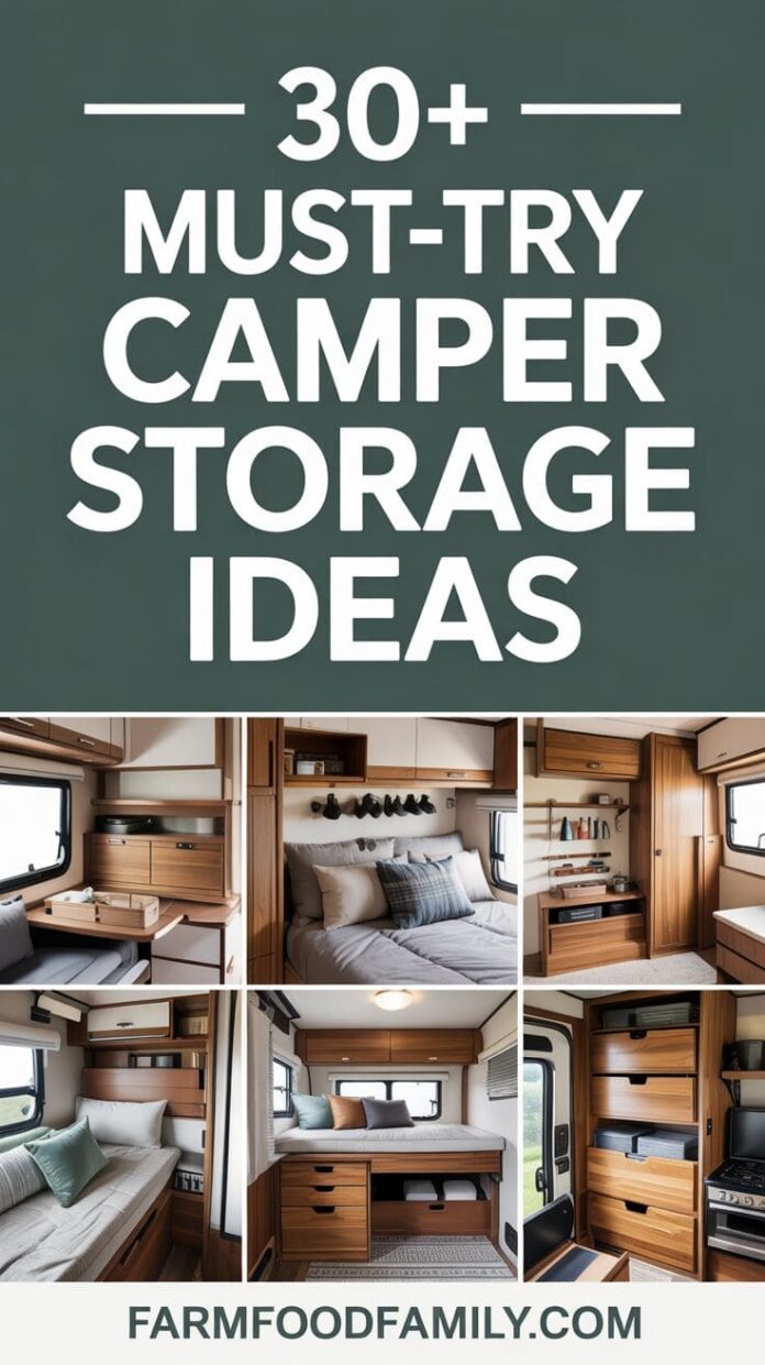 30+ Must-Try Camper Storage Ideas to Maximize Small Spaces (2025 ...