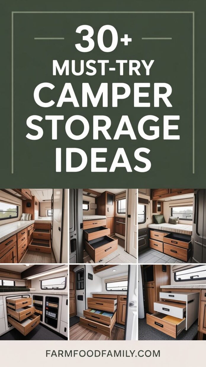 30+ Must-Try Camper Storage Ideas to Maximize Small Spaces (2025 ...