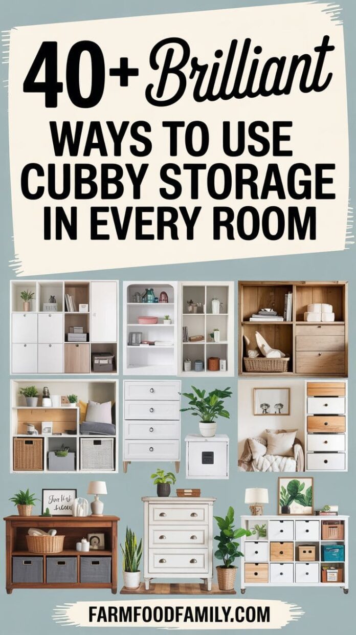 40+ Clever Cubby Storage Ideas That Save Tons of Space (2025 ...