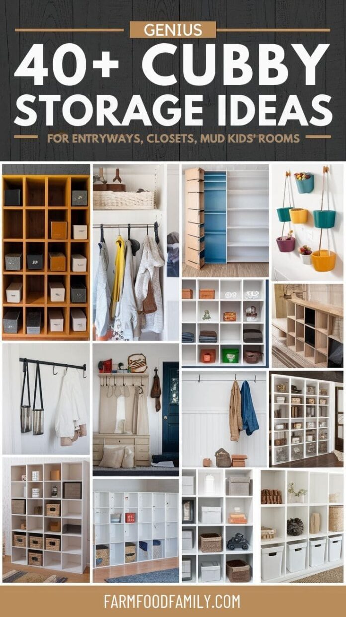 40+ Clever Cubby Storage Ideas That Save Tons of Space (2025 ...