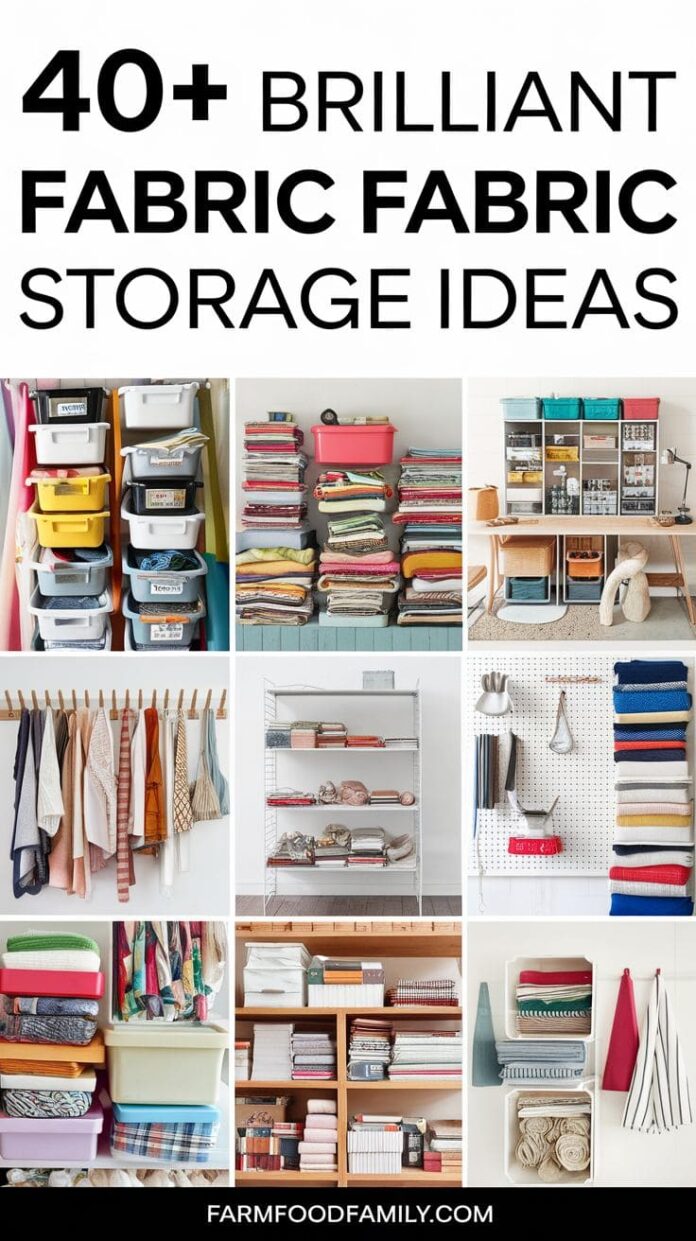 40+ Brilliant Fabric Storage Ideas Every Crafter Should Try (2025 ...