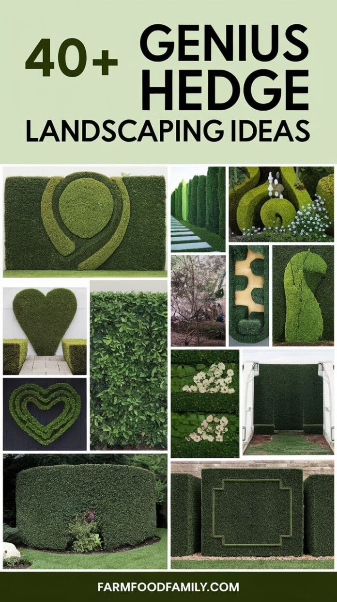 40+ Beautiful Hedge Landscaping Ideas That Add Instant Curb Appeal ...