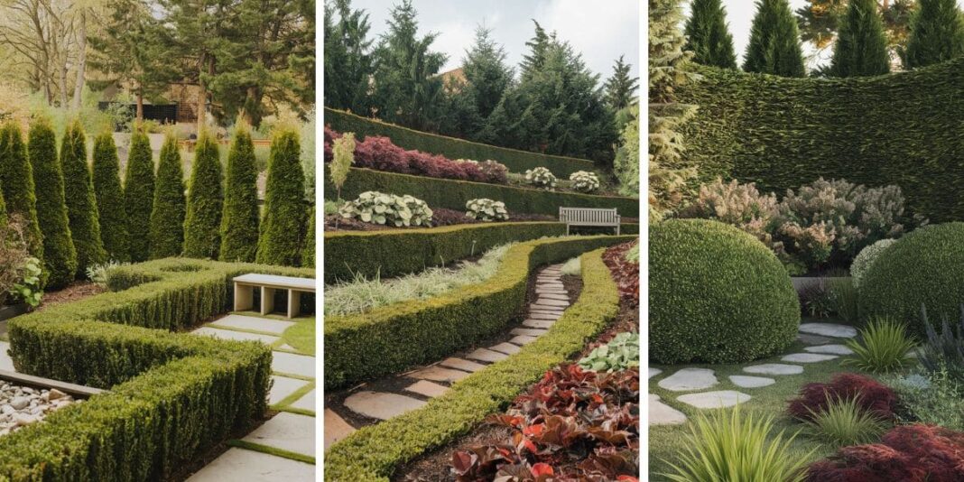 40+ Beautiful Hedge Landscaping Ideas That Add Instant Curb Appeal ...