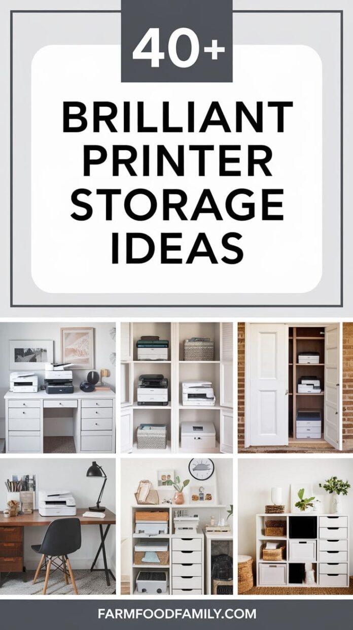 40+ Must-See Printer Storage Ideas That Actually Work (2025 ...