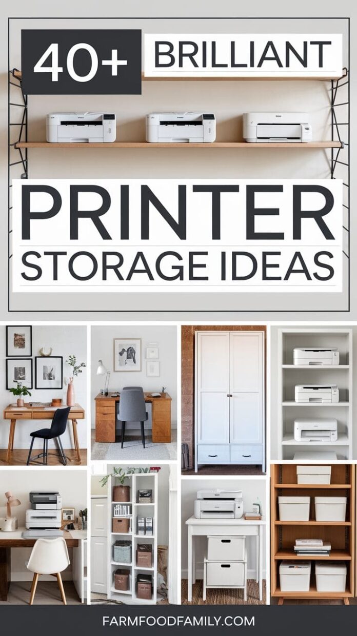 40+ Must-See Printer Storage Ideas That Actually Work (2025 ...