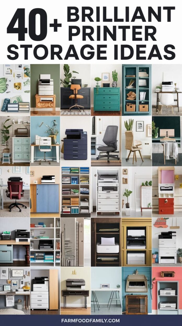 40+ Must-See Printer Storage Ideas That Actually Work (2025 ...