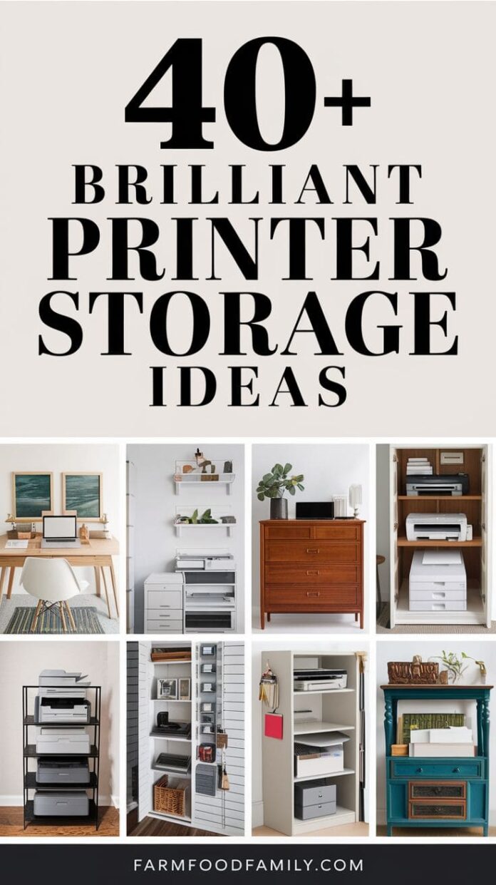 40+ Must-See Printer Storage Ideas That Actually Work (2025 ...