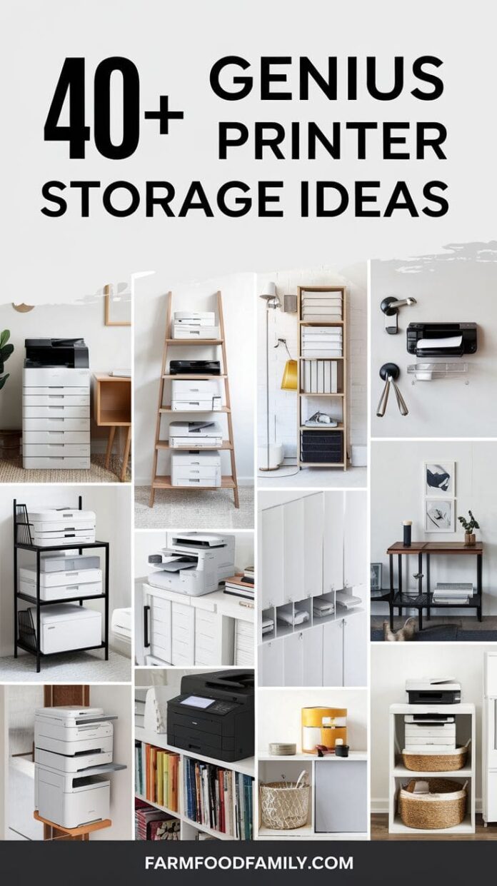 40+ Must-See Printer Storage Ideas That Actually Work (2025 ...