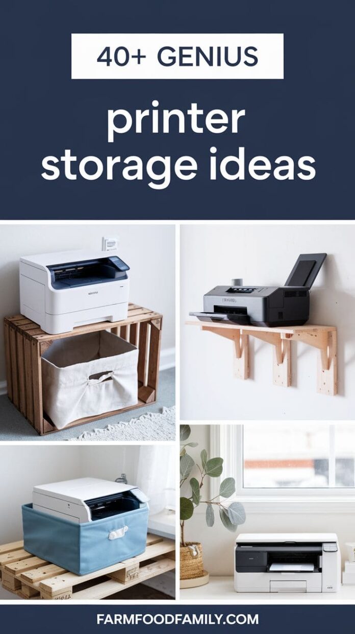 40+ Must-See Printer Storage Ideas That Actually Work (2025 ...