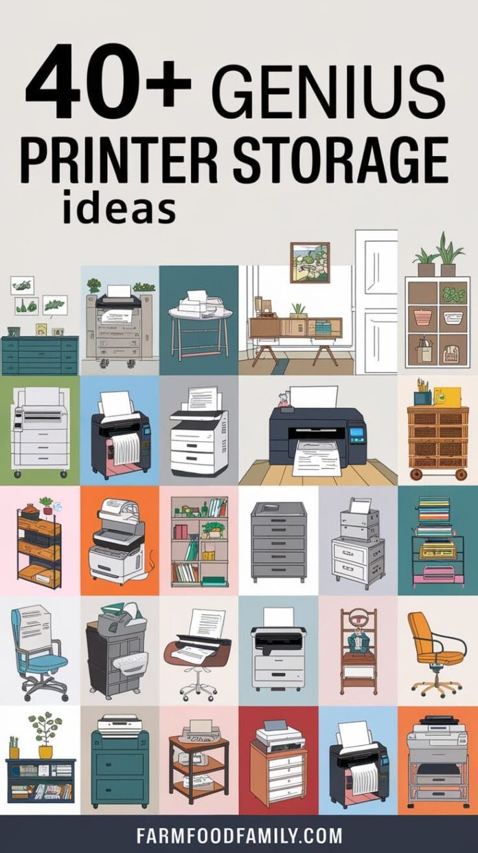 40+ Must-See Printer Storage Ideas That Actually Work (2025 ...
