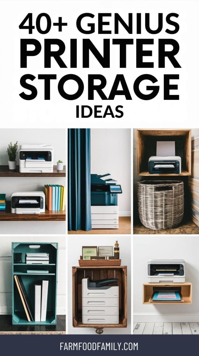 40+ Must-See Printer Storage Ideas That Actually Work (2025 ...