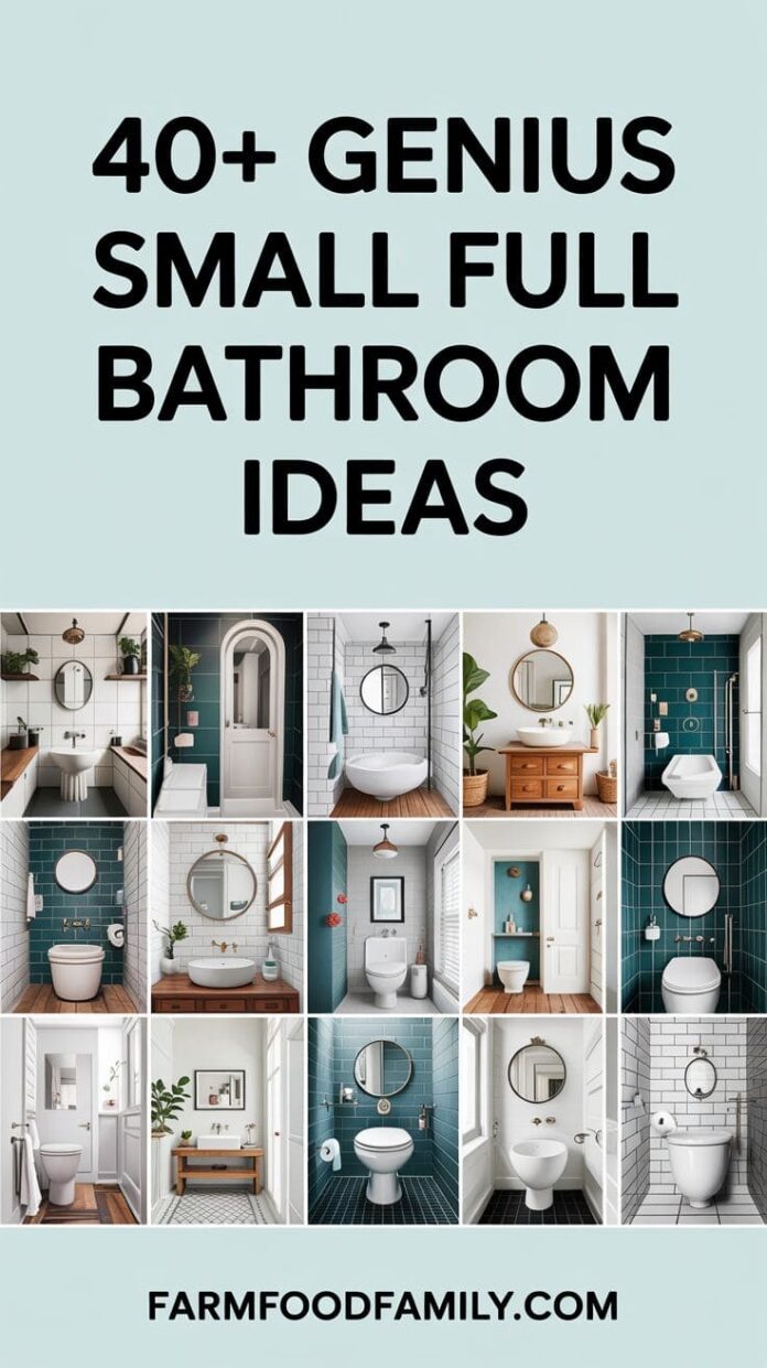 40+ Stunning Small Full Bathroom Ideas That Prove Less Is More (2025 ...